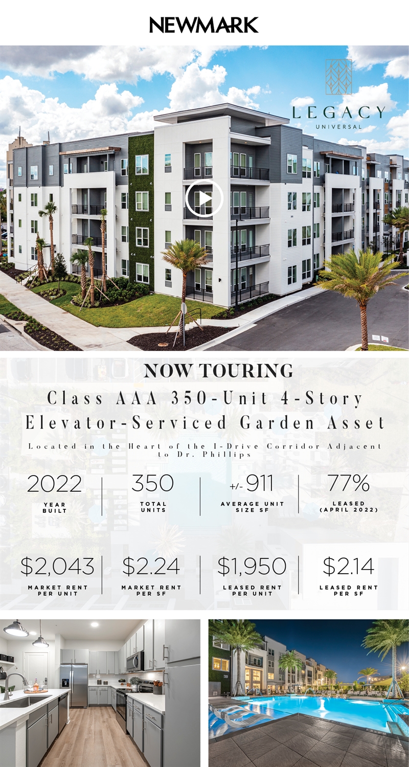 Now Touring: Legacy Universal | 2022 Built | 350-Units | 4-Story ...