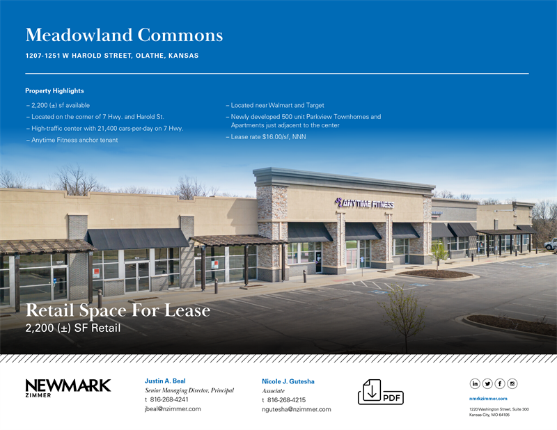 One Space Remaining at Meadowland Commons