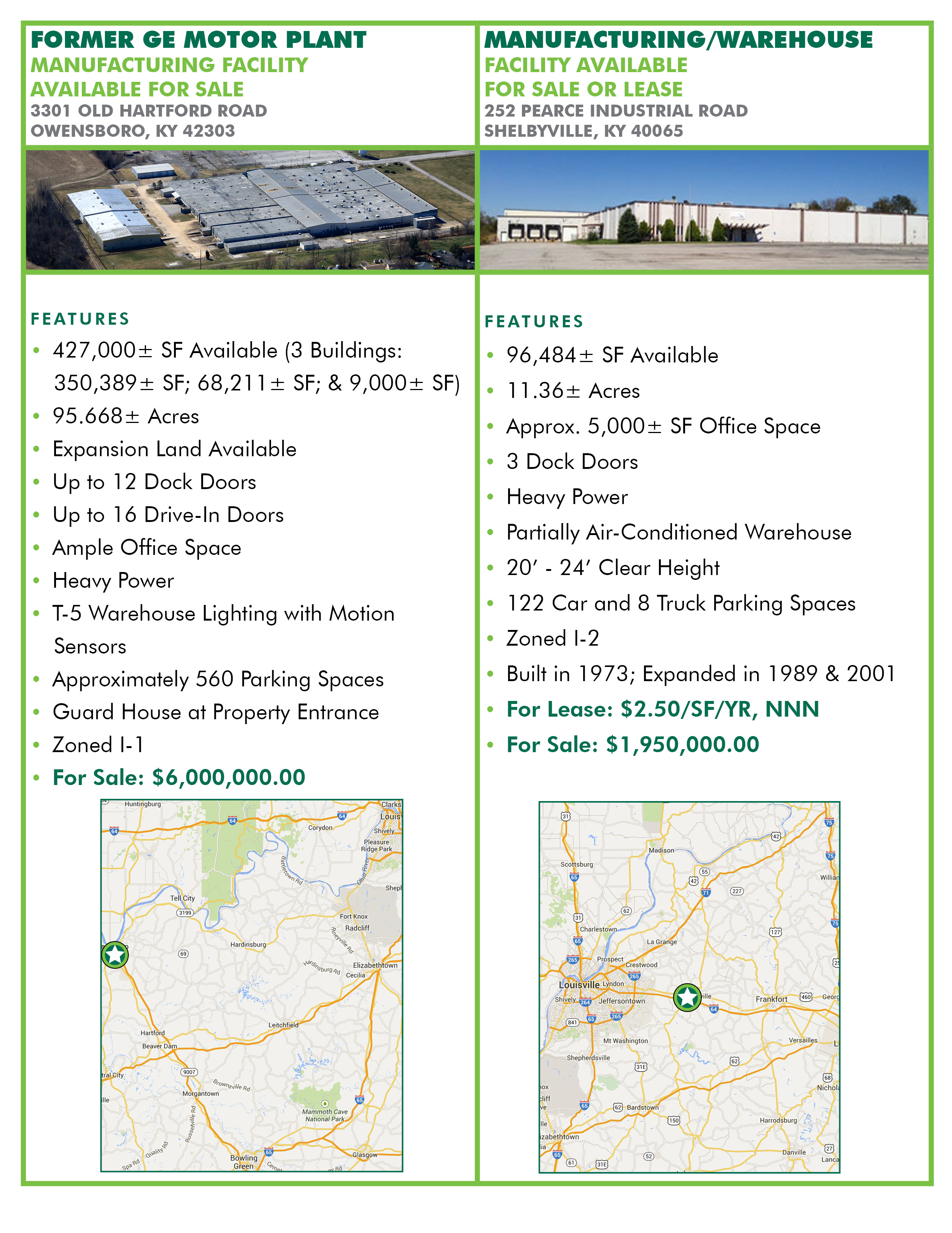 CBRE Industrial Listing - Manufacturing Space Available