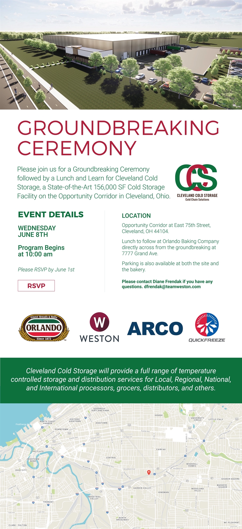 YOU'RE INVITED | CLEVELAND COLD STORAGE EVENT - GROUNDBREAKING CEREMONY ...